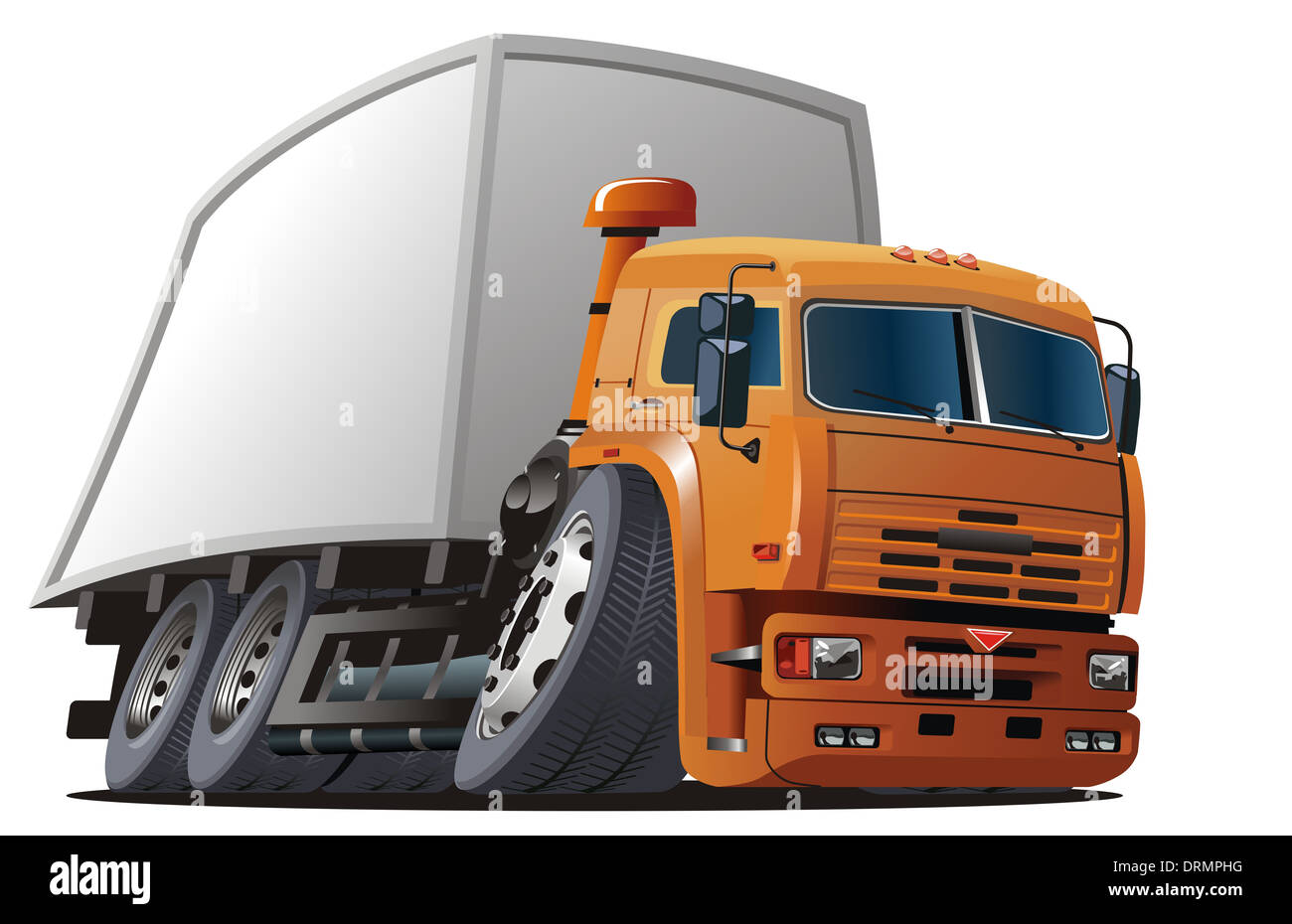 Cartoon cargo truck Stock Photo - Alamy