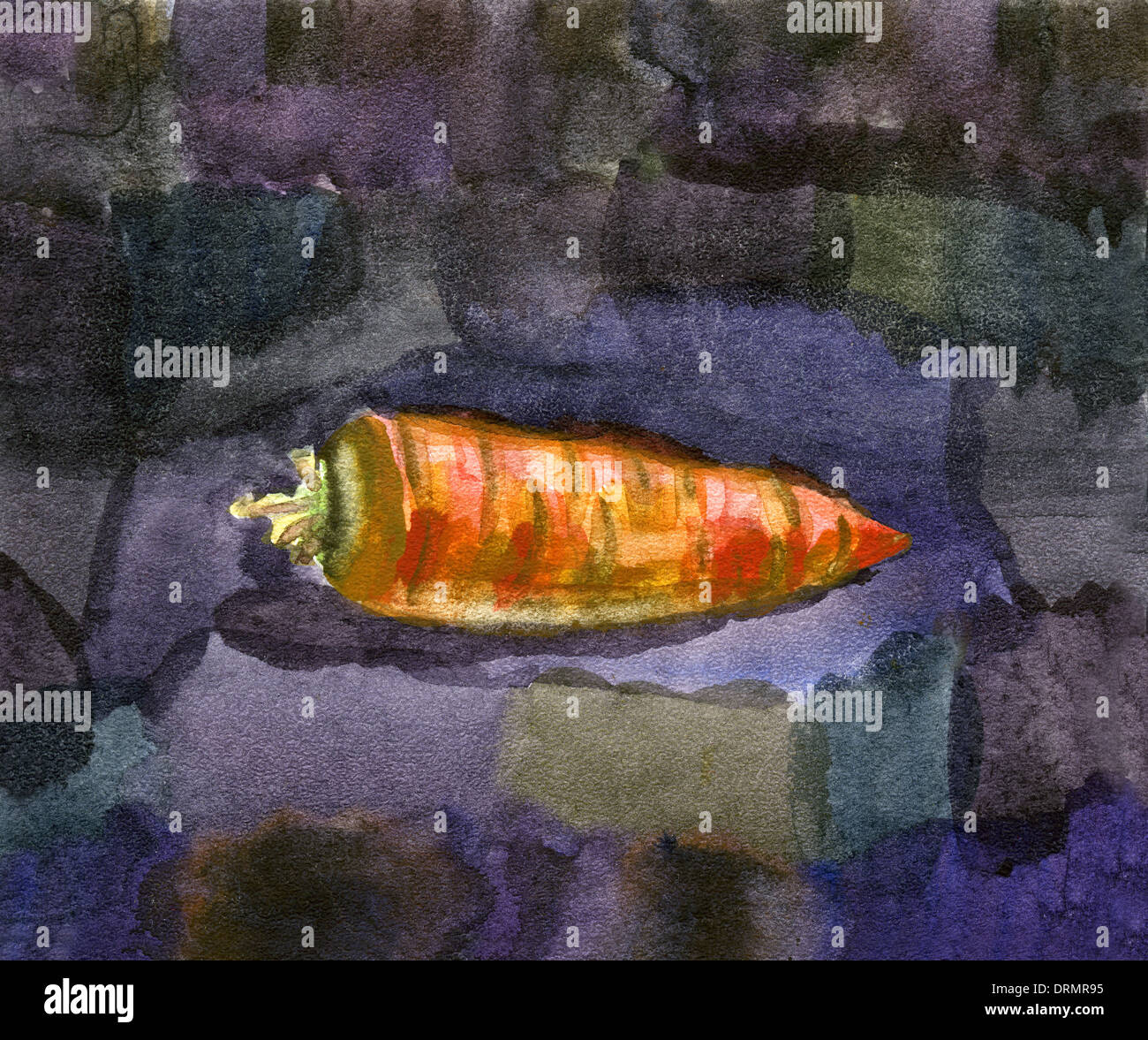 Watercolor carrots hi-res stock photography and images - Alamy