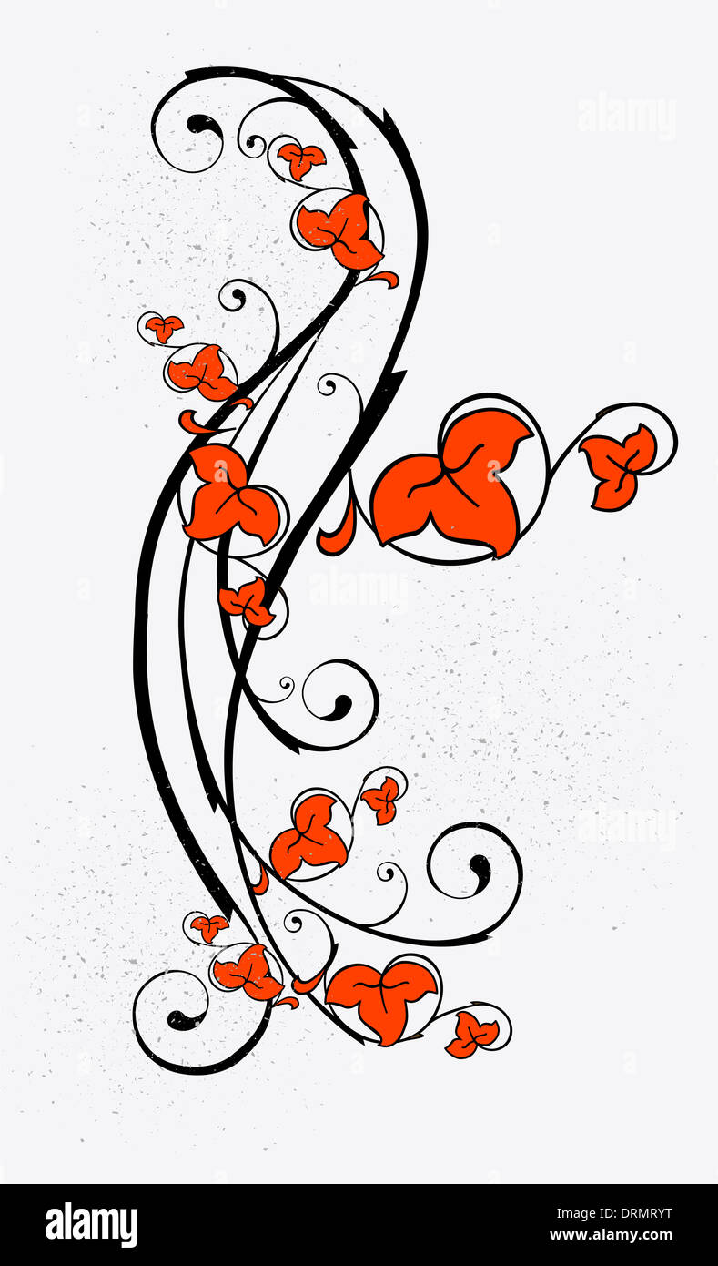 vintage floral element Stock Photo - Alamy