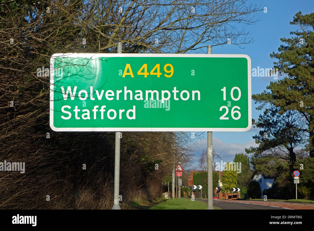 Road sign on a449 road hi-res stock photography and images - Alamy