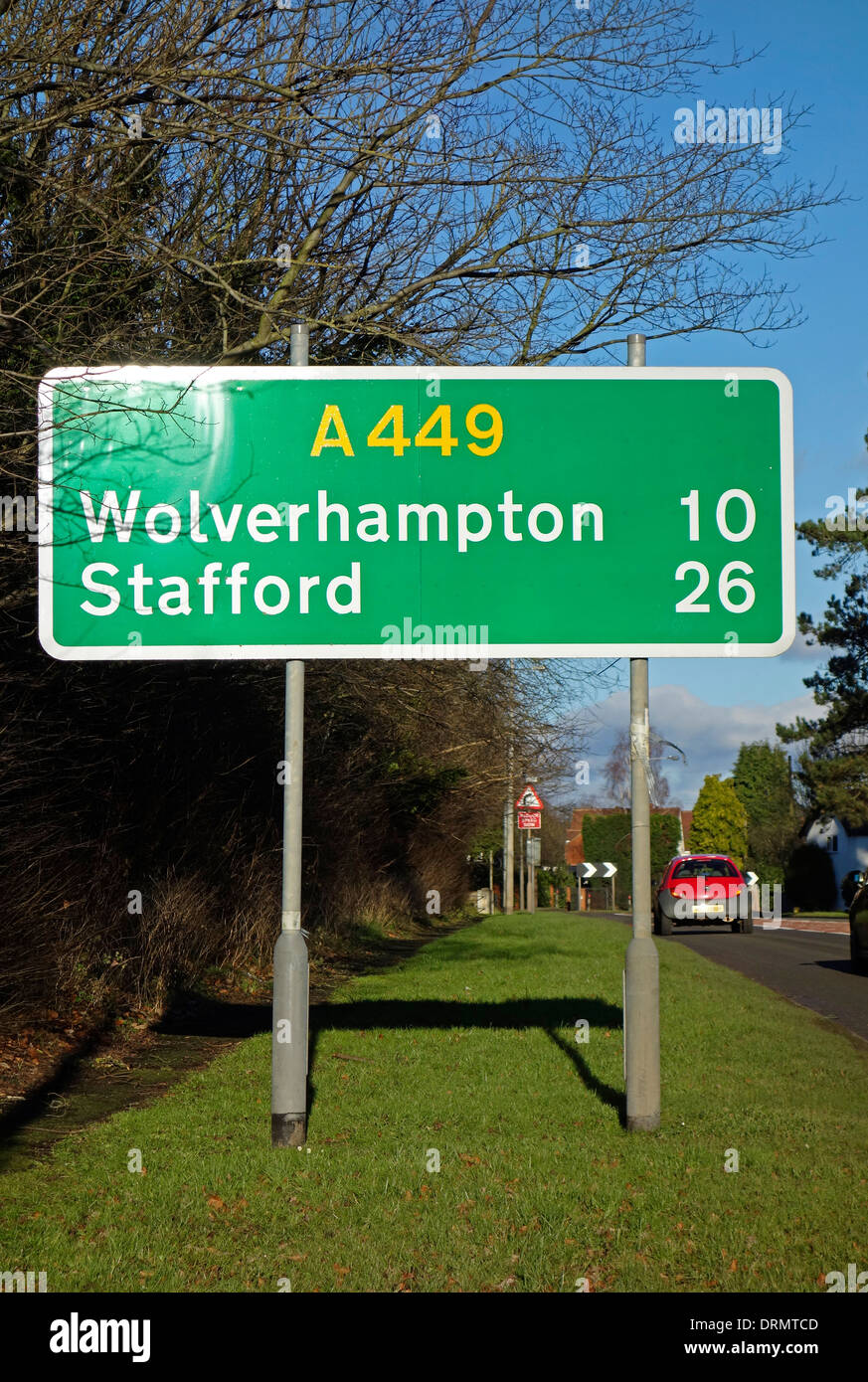 Road sign on a449 road hi-res stock photography and images - Alamy