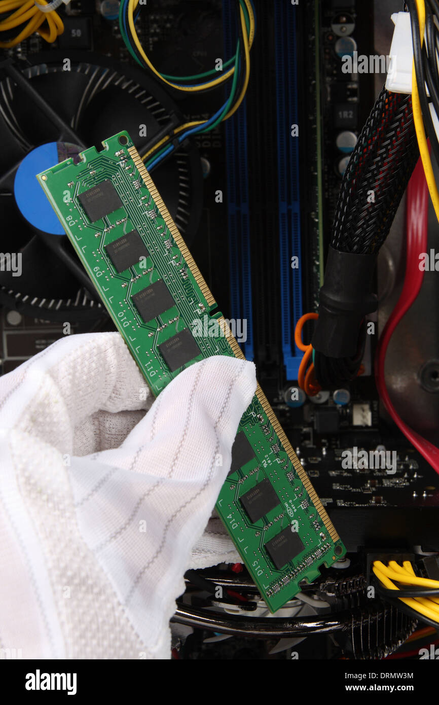 memory into computer Stock Photo - Alamy