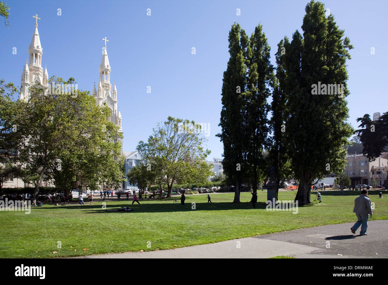 Park at Washington Square San Francisco, CA, California, USA Stock ...