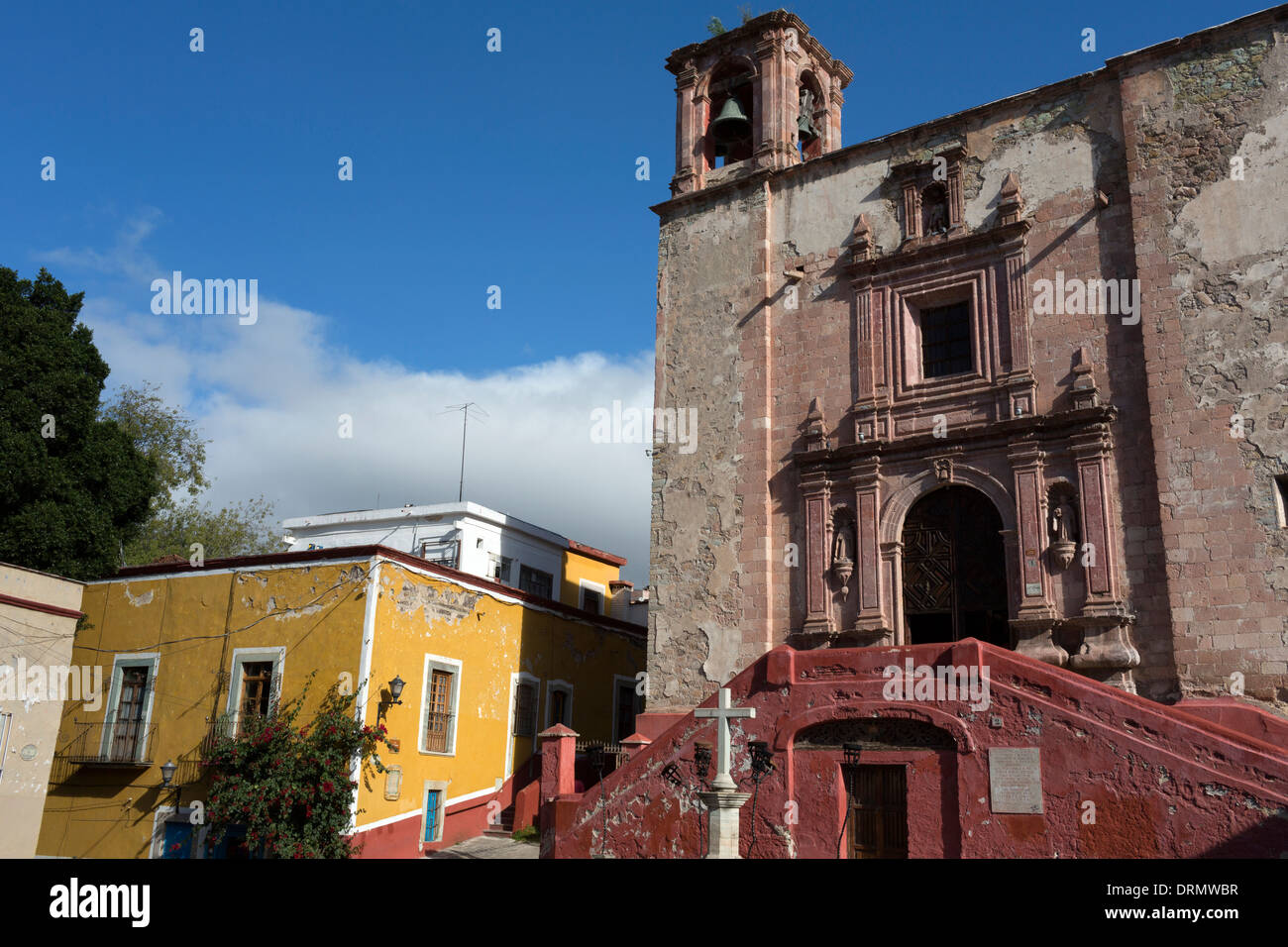 Temple of St. Roque. The temple dates back to 1726 and its facade is ...