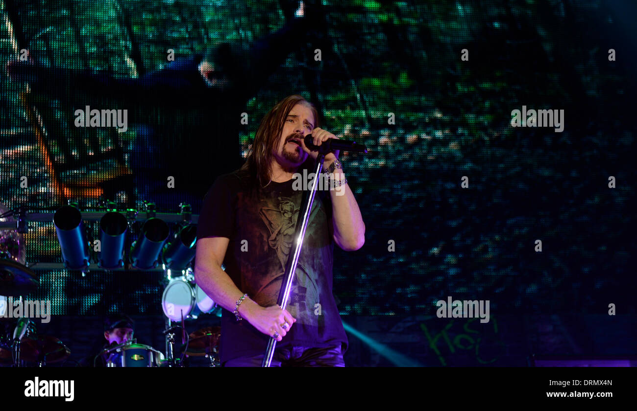 Prague, Czech Republic. 29th Jan, 2014. James LaBrie of Dream Theater ...