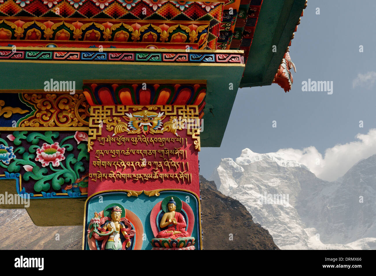 Tengboche (Thyangboche) monastery on the everest base camp trek with ...