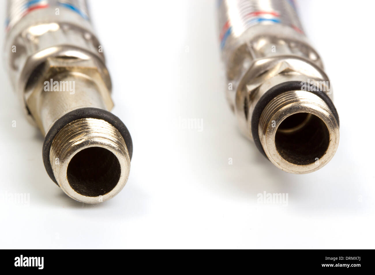 The hose close-up isolated on white background Stock Photo - Alamy