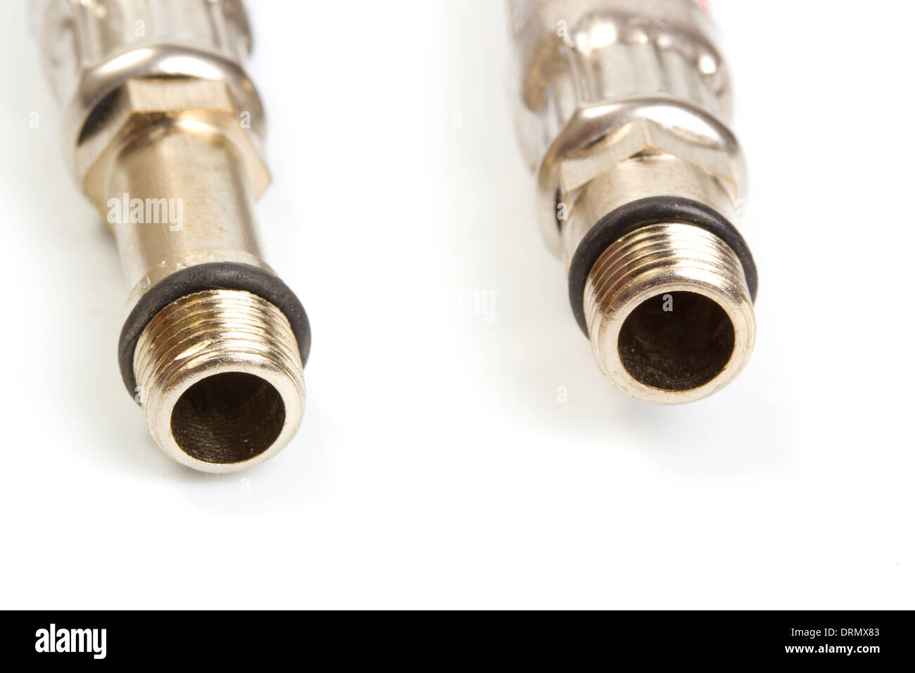 The hose close-up isolated on white background Stock Photo - Alamy