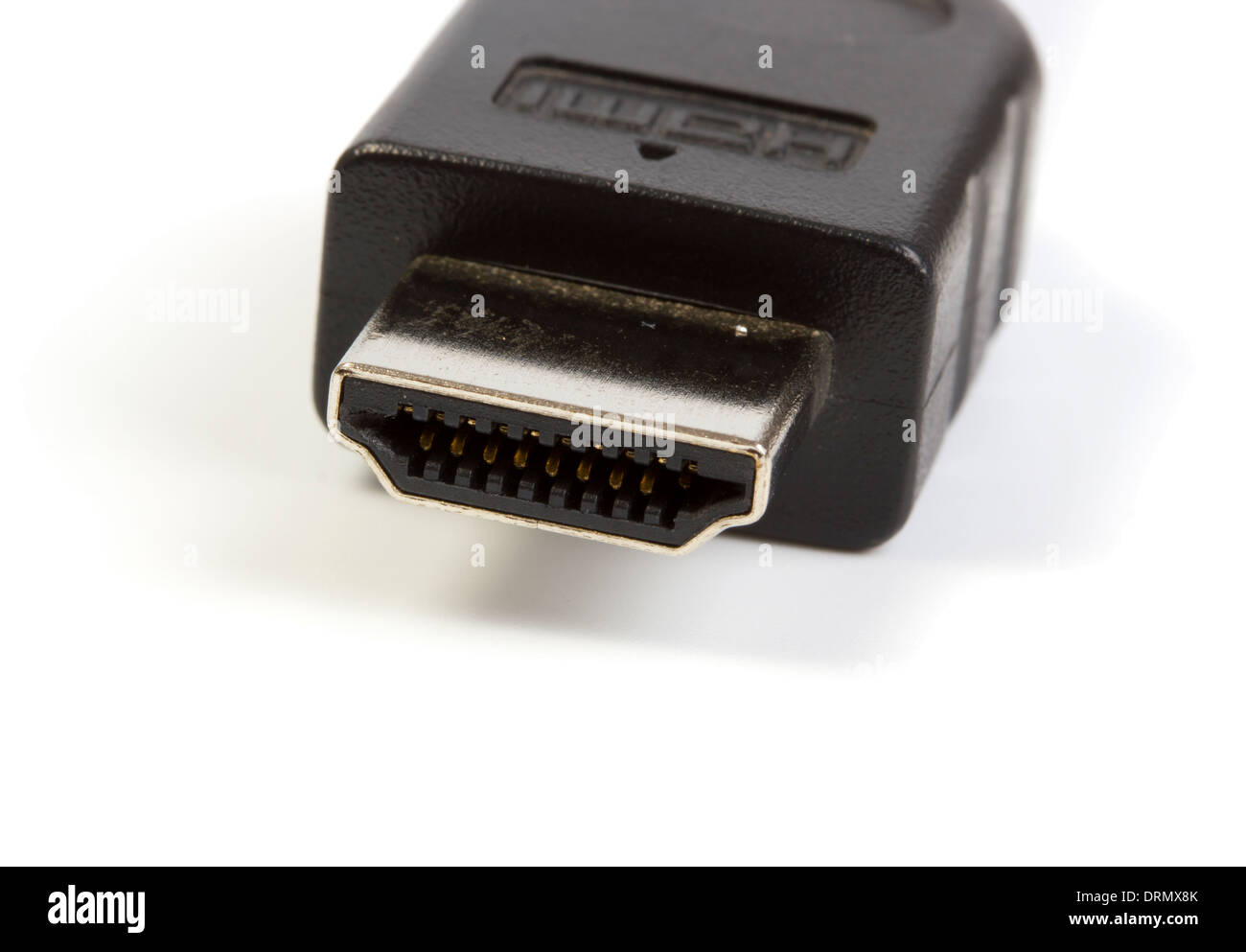 HDMI cable close-up isolated on white background Stock Photo - Alamy