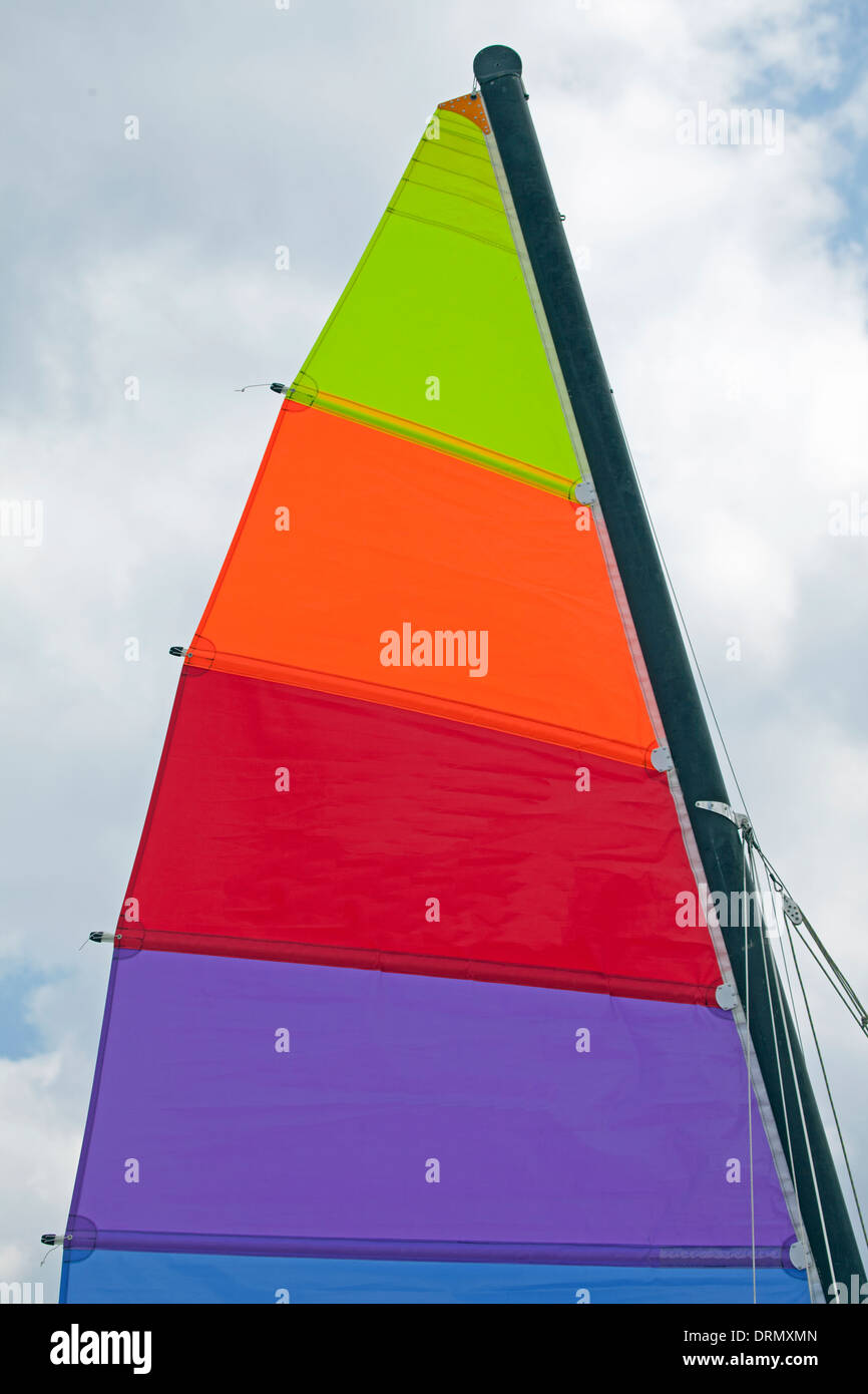 Detail of a sailing boat Stock Photo - Alamy