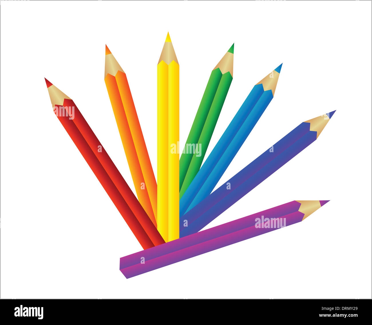 set of pencils Stock Photo - Alamy