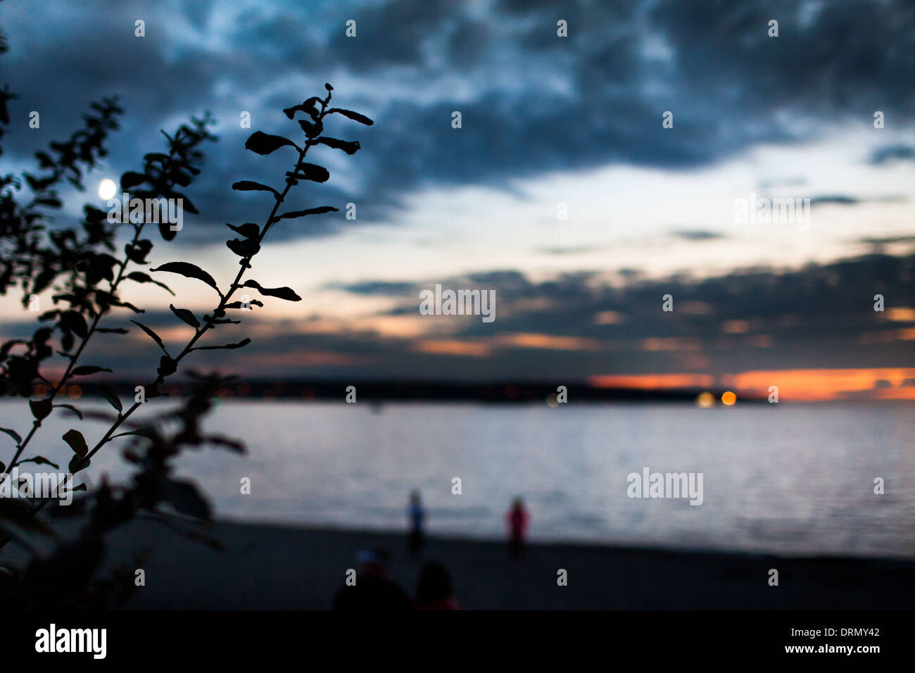Sunset over English Bay, Vancouver, British Columbia Stock Photo - Alamy
