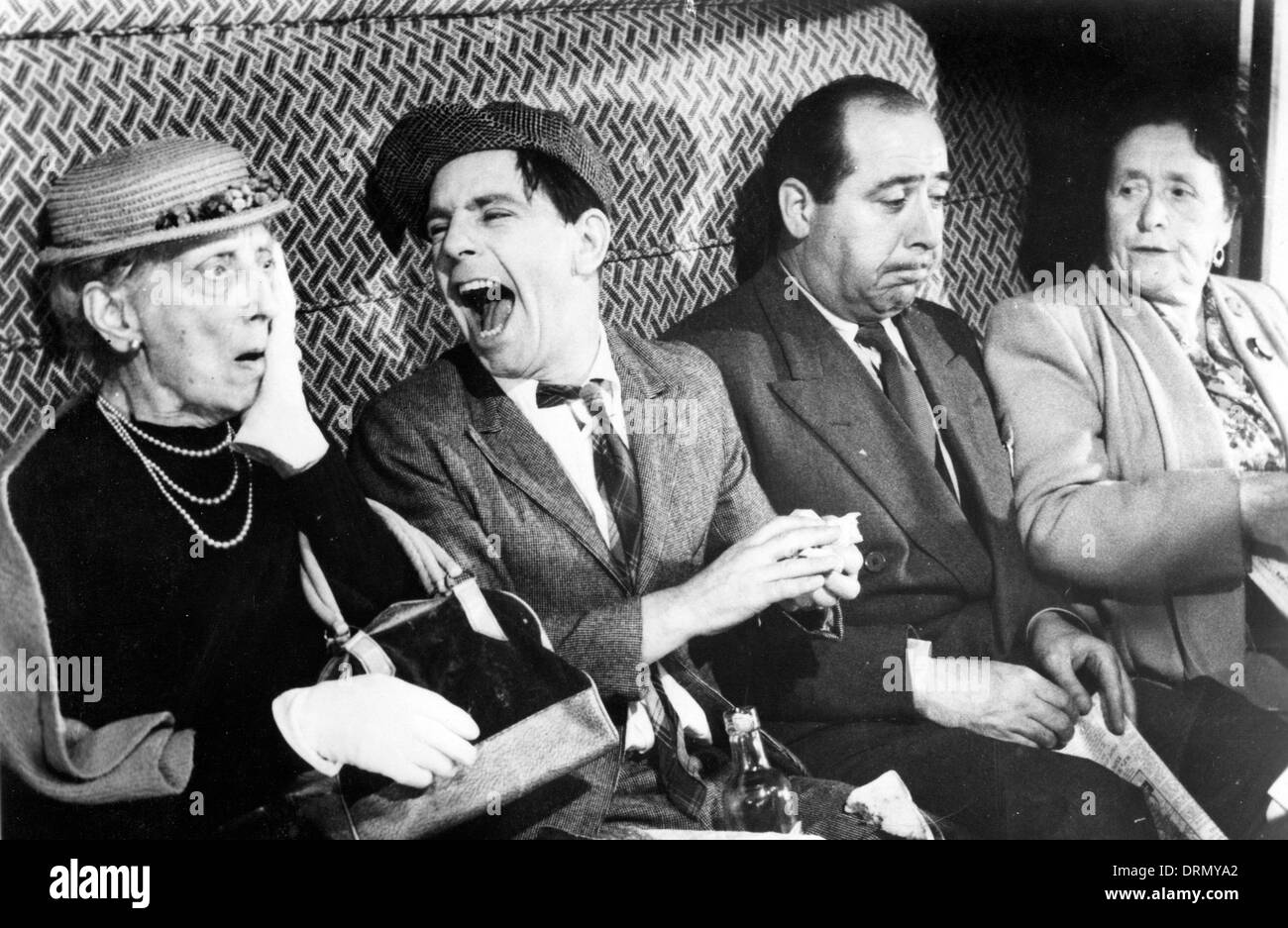 ONE GOOD TURN 1955 Two Cities film with Norman Wisdom at left Stock ...