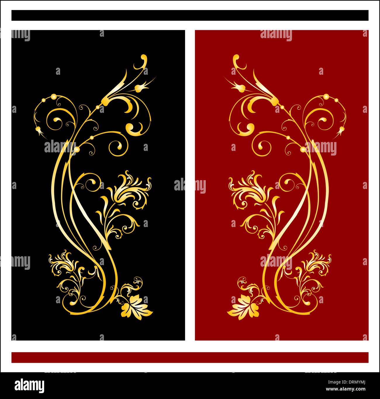 Modern floral elements hi-res stock photography and images - Alamy