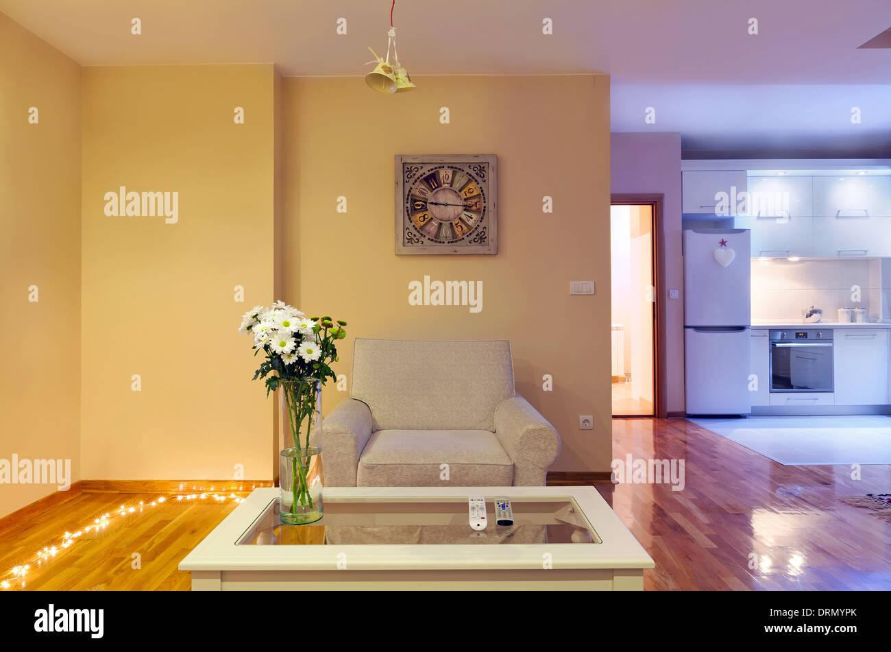 Small apartment interior, new and clean, modern design Stock Photo - Alamy