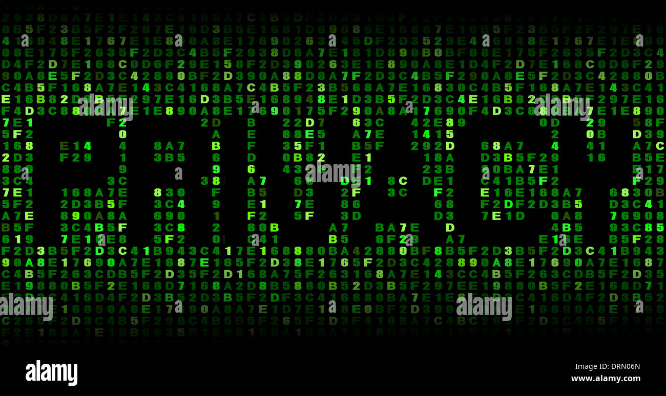 Privacy text on hex code illustration Stock Photo - Alamy