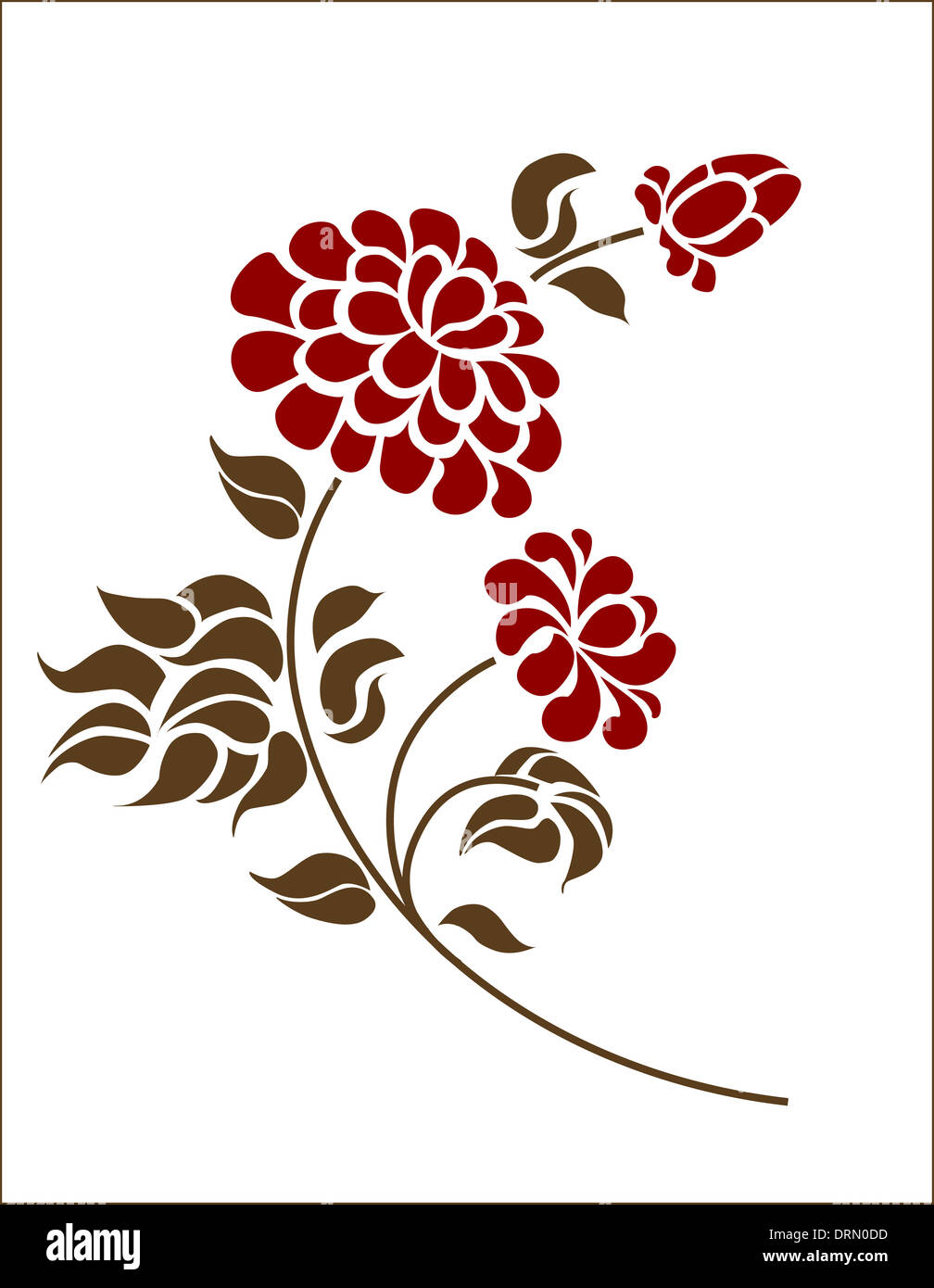 Foliage floral element hi-res stock photography and images - Alamy