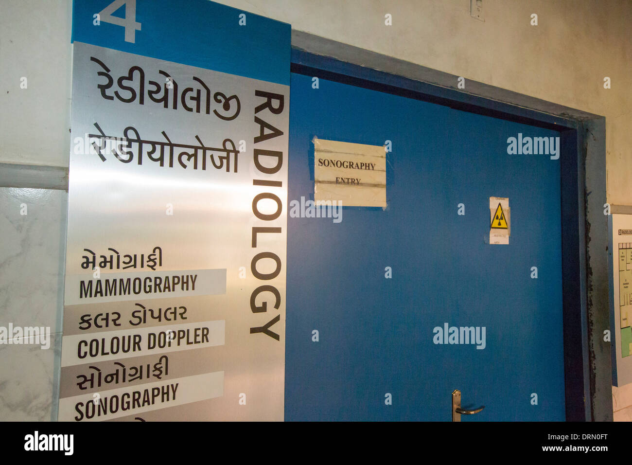 A radiology lab in a specialist cancer hospital at the Muni Seva Ashram ...