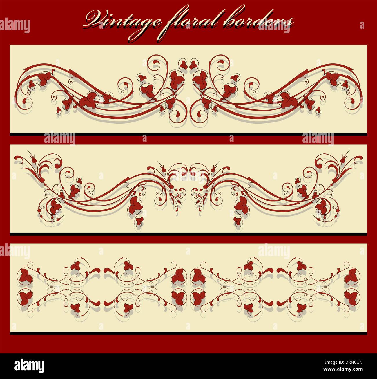 Vintage borders hi-res stock photography and images - Alamy