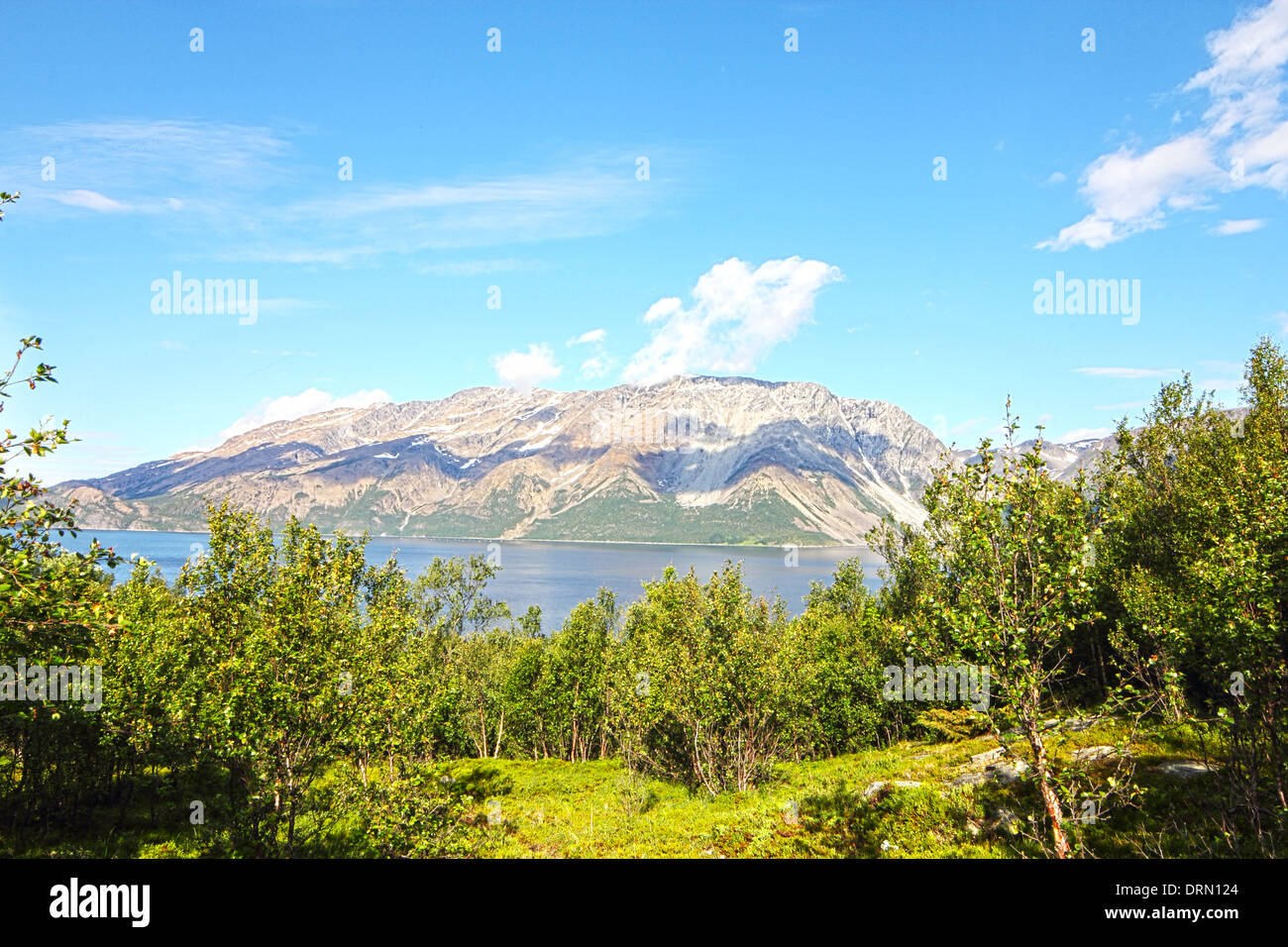 Idyllic view of and mountains of Norway, HDR Stock Photo - Alamy