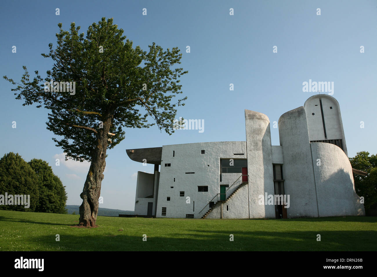 The chapel of Notre Dame du Haut designed by Swiss architect Le ...