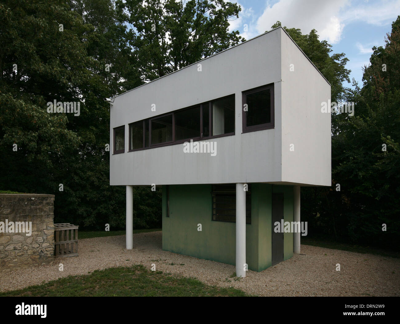 Gardener house nest to the Villa Savoye designed by Swiss architect Le ...