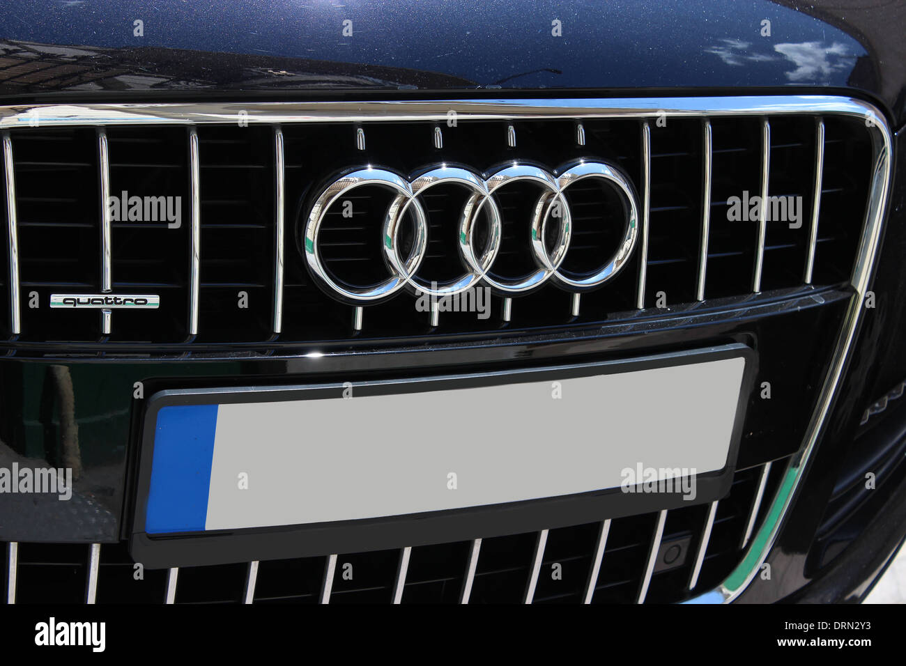 beautiful and luxury sign of auto Audi Stock Photo - Alamy