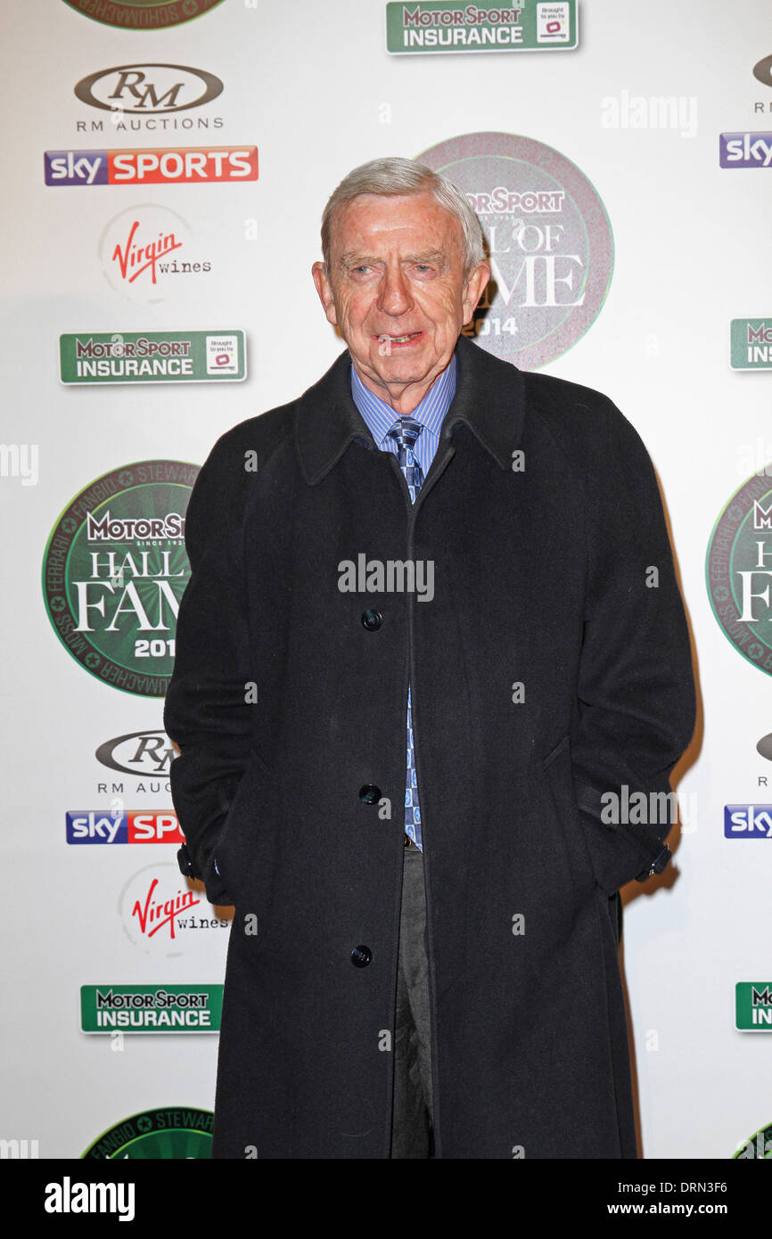 London, UK. 29th January 2014. Tony Brooks attends the MotorSport Hall ...