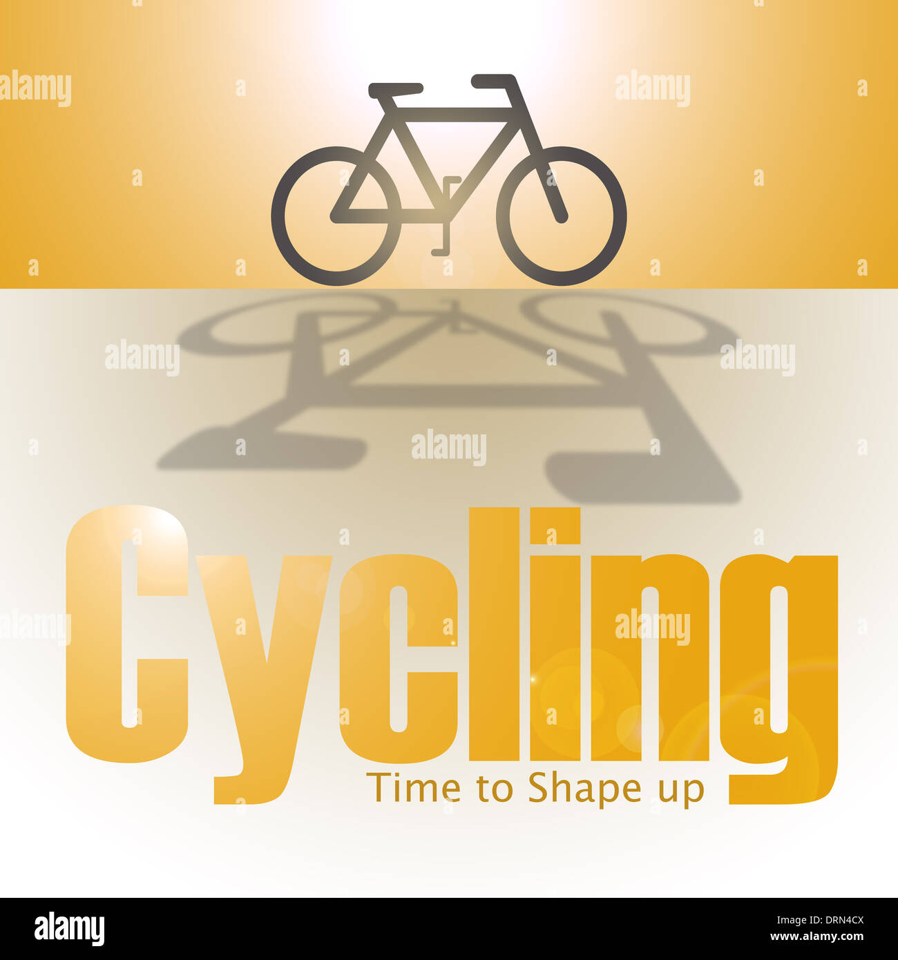 Cycling!! Time to shape up Stock Photo - Alamy