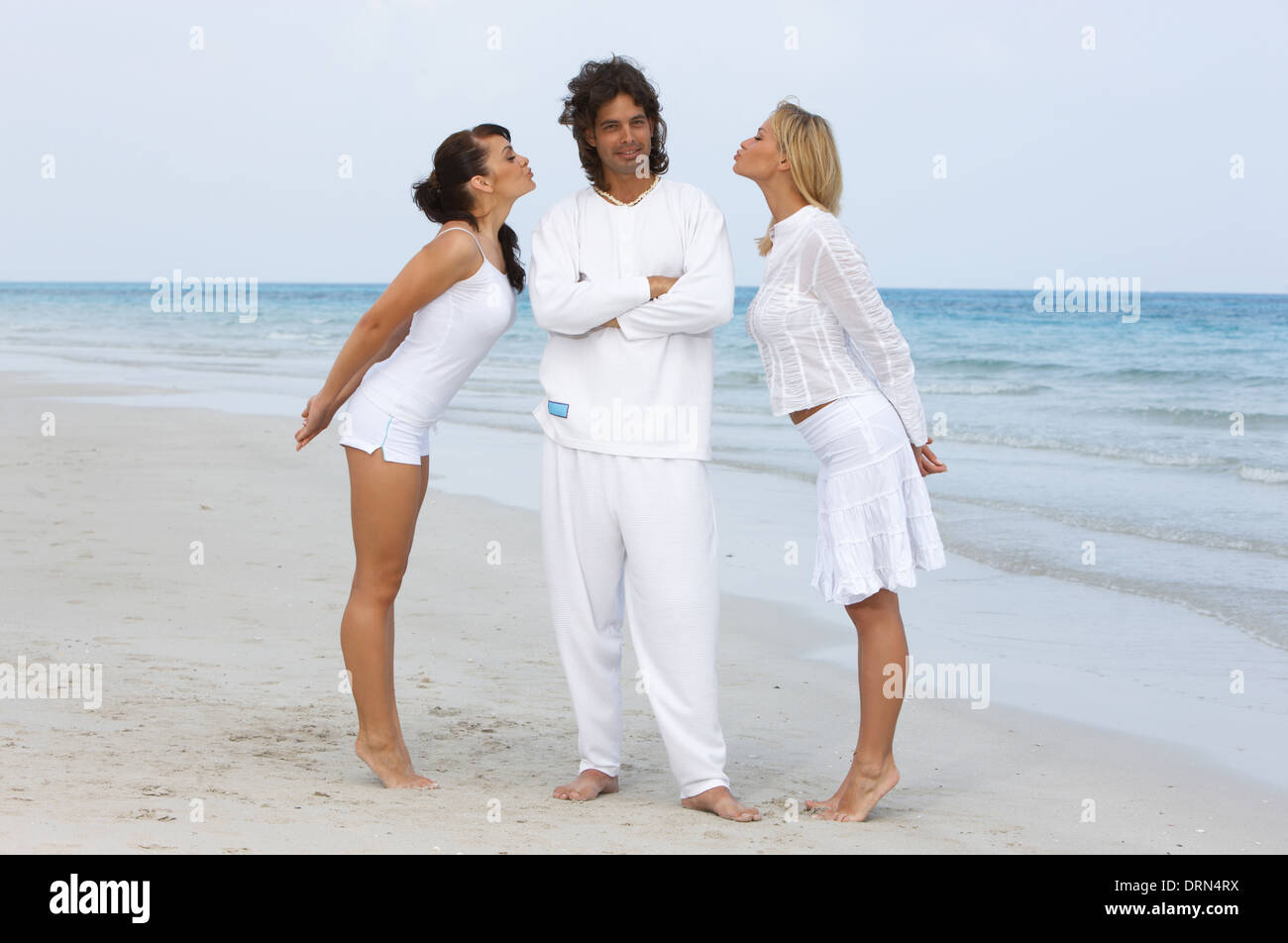 Friends at the beach Stock Photo - Alamy