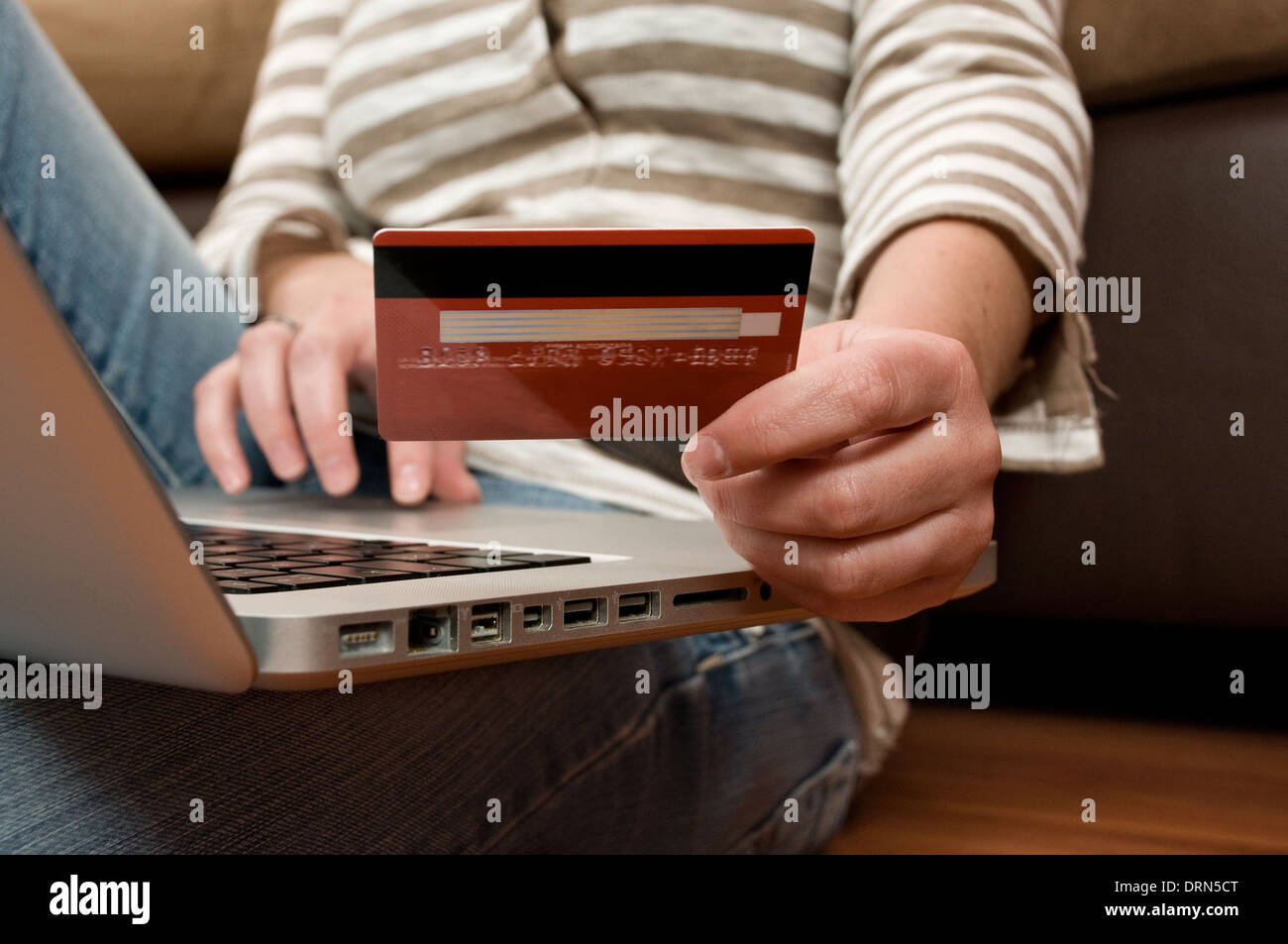 Beautiful young girl shopping online, e-commerce concept Stock Photo ...