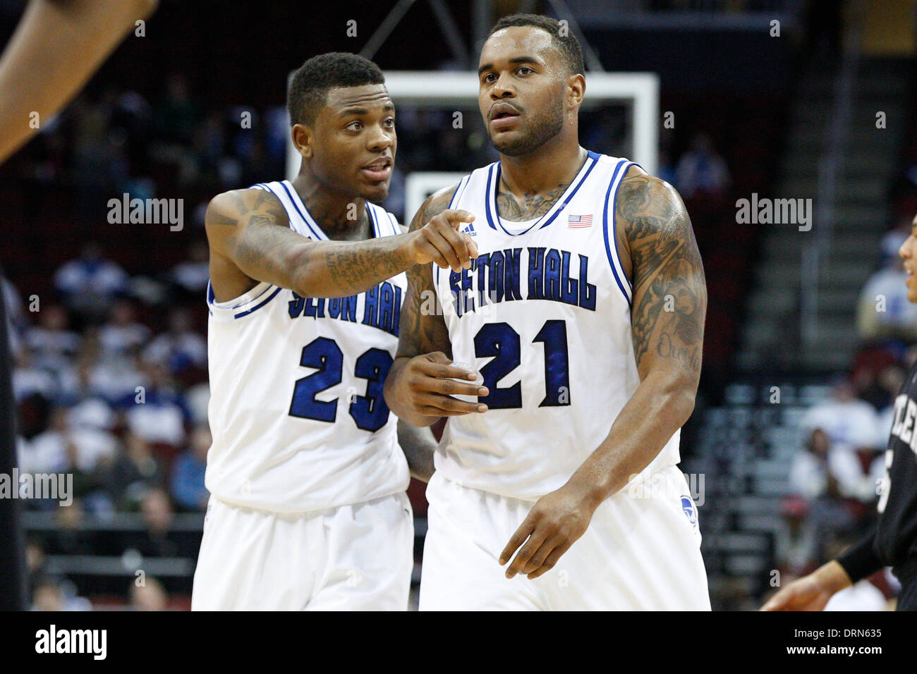 January 29, 2014: Seton Hall Pirates guard/forward Fuquan Edwin (23 ...