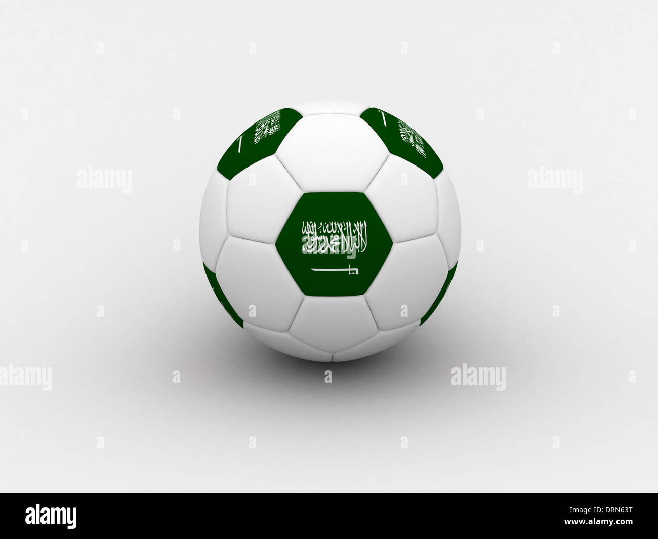 Saudi Arabia soccer ball Stock Photo - Alamy