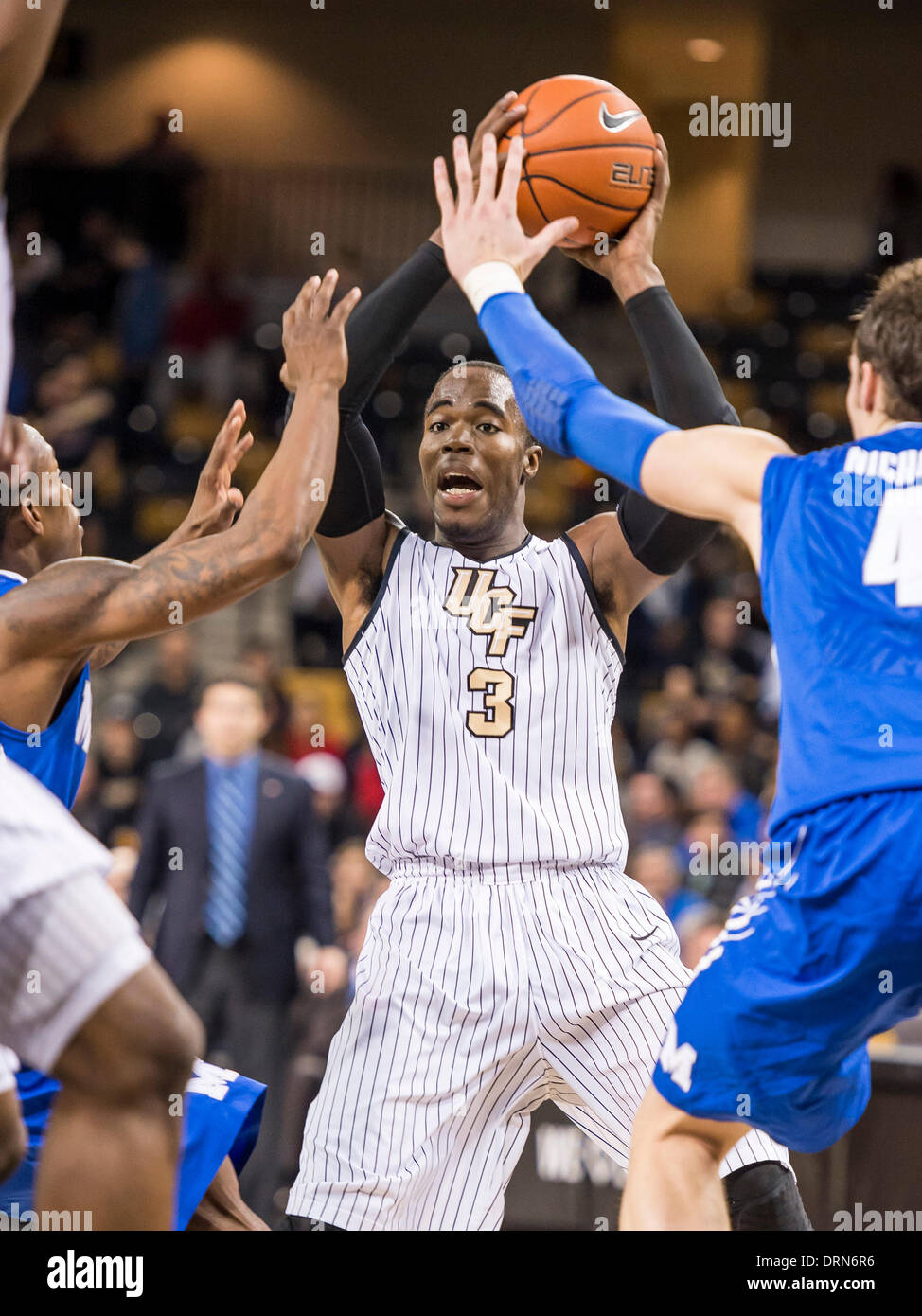 - Orlando, FL, U, . 29th Jan, 2014. S: UCF Knights guard/forward Isaiah ...