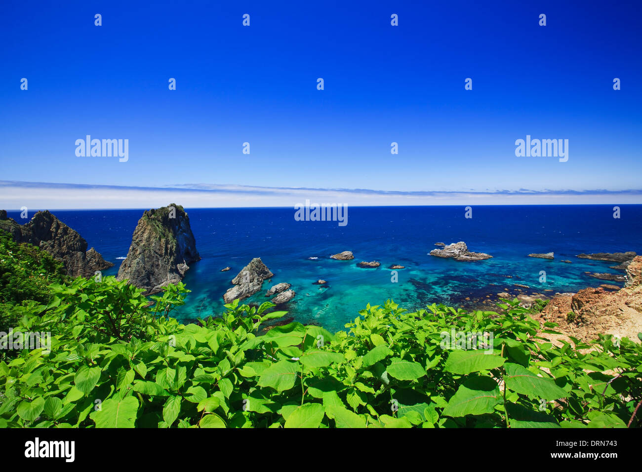 Shakotan hokkaido japan peninsula shimamui coast hi-res stock ...