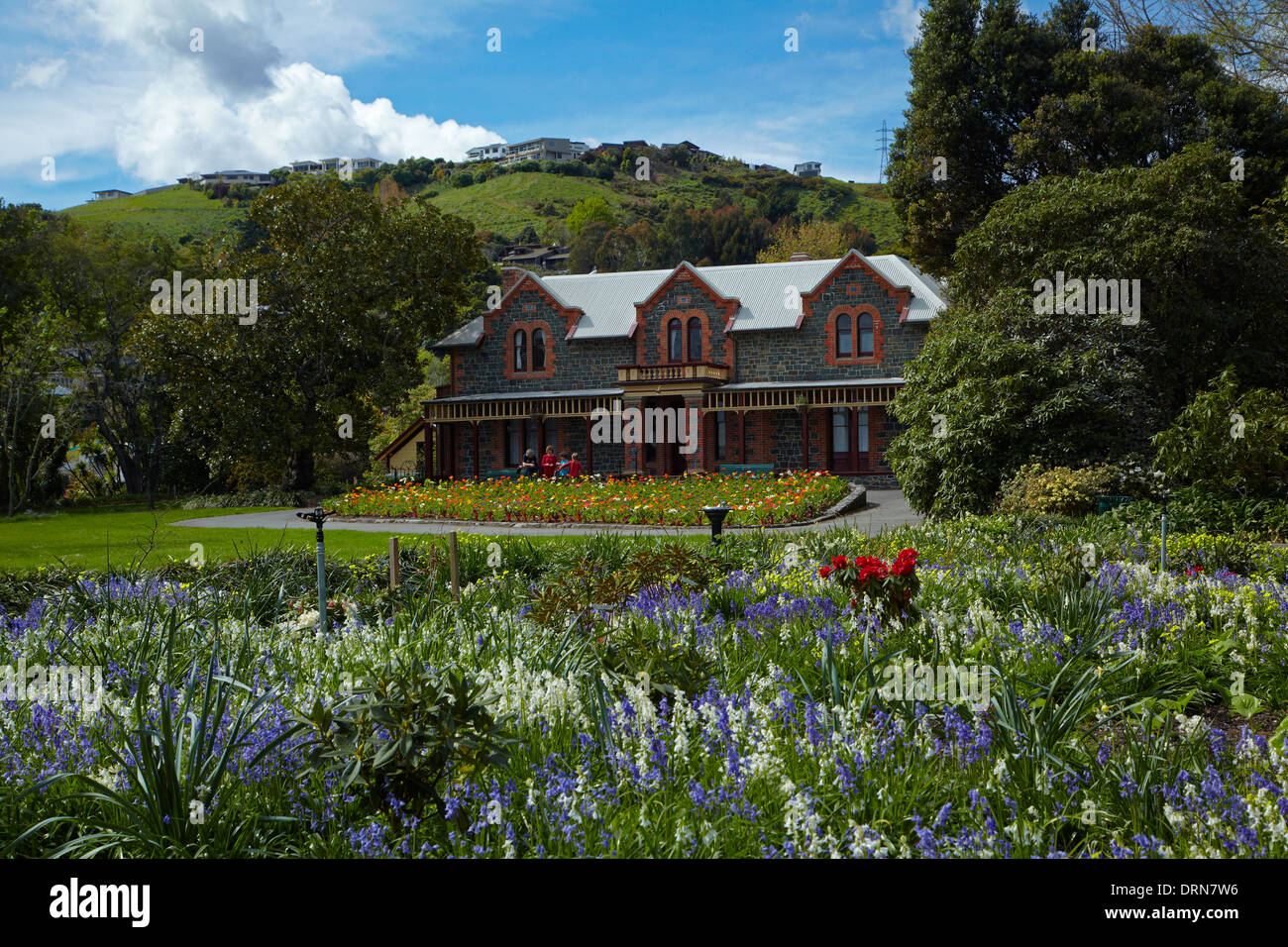 Historic Isel House and Spring Flowers, Stoke, Nelson, South Island ...
