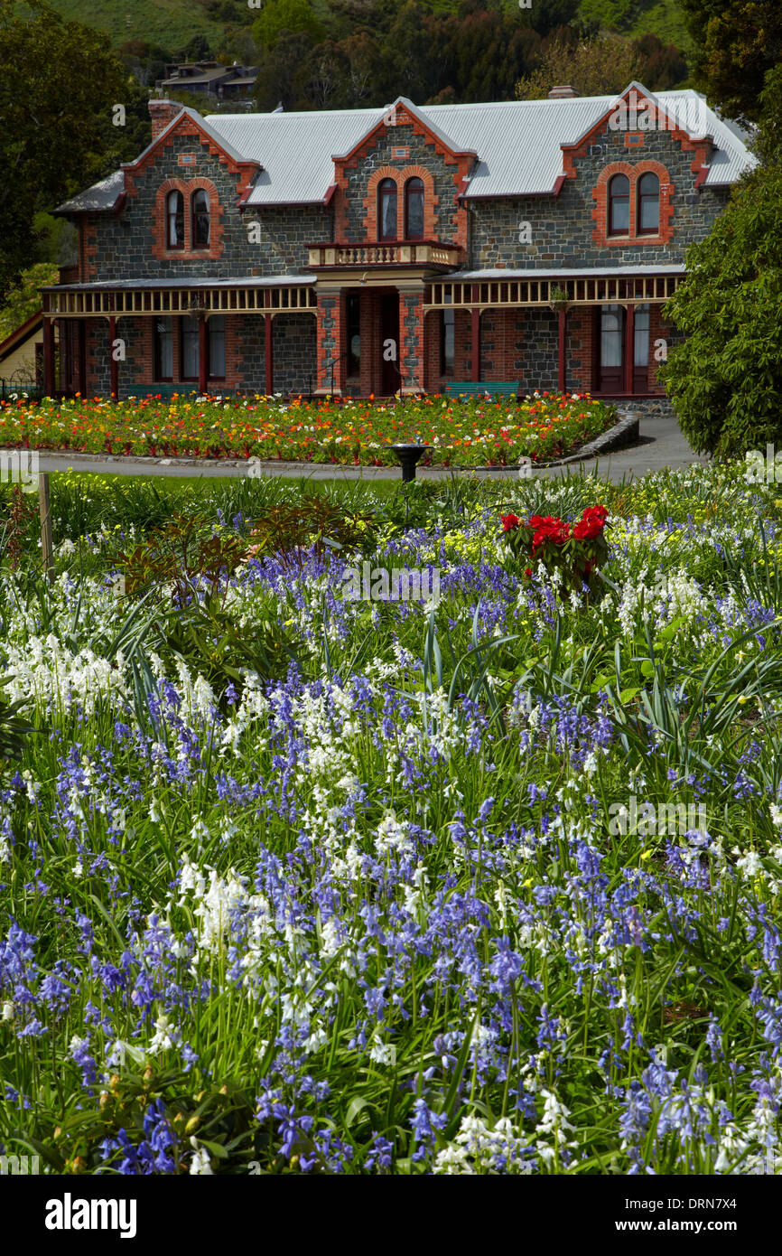 Historic Isel House and Spring Flowers, Stoke, Nelson, South Island ...