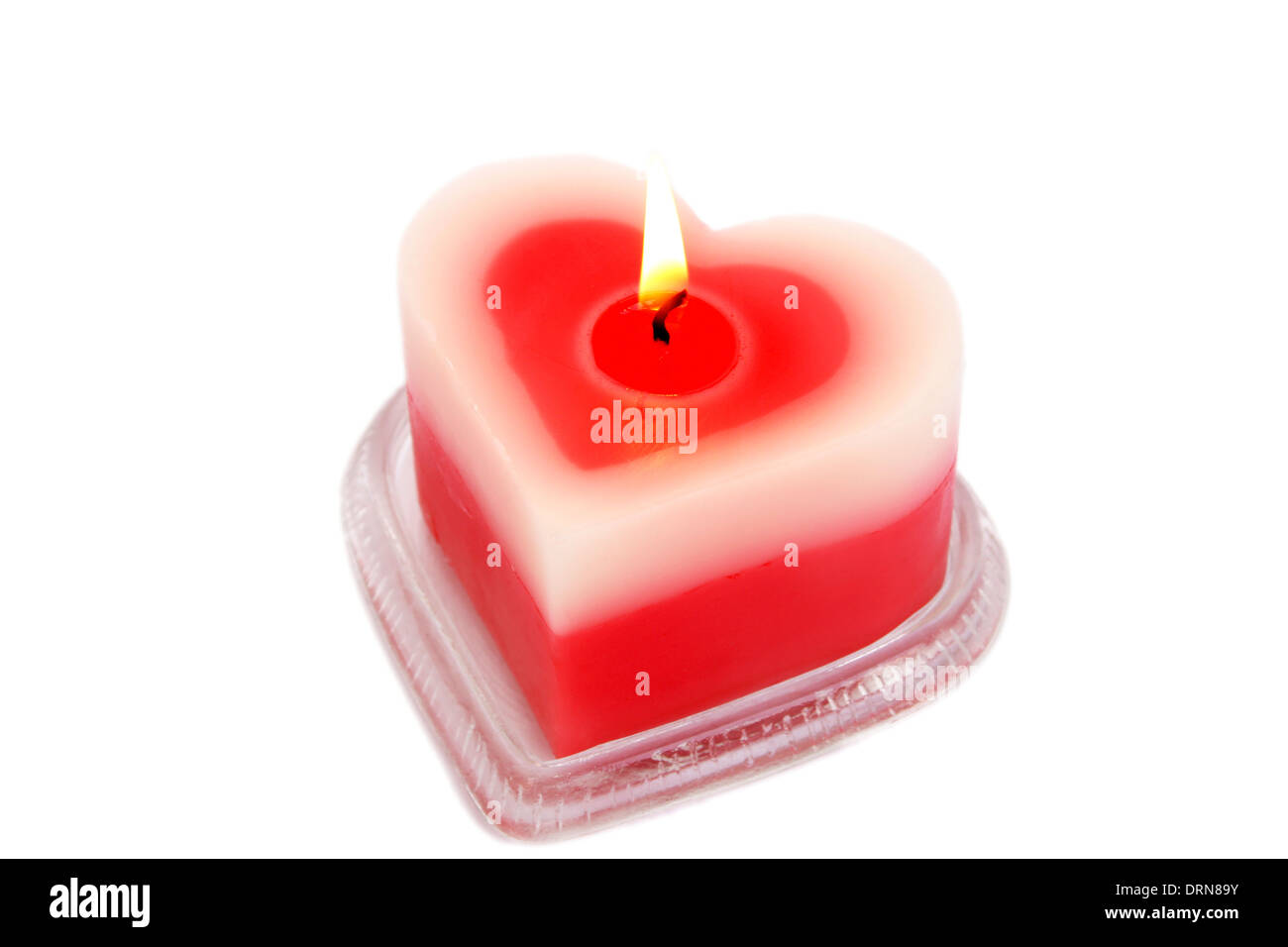Red candle isolated on white background Stock Photo - Alamy