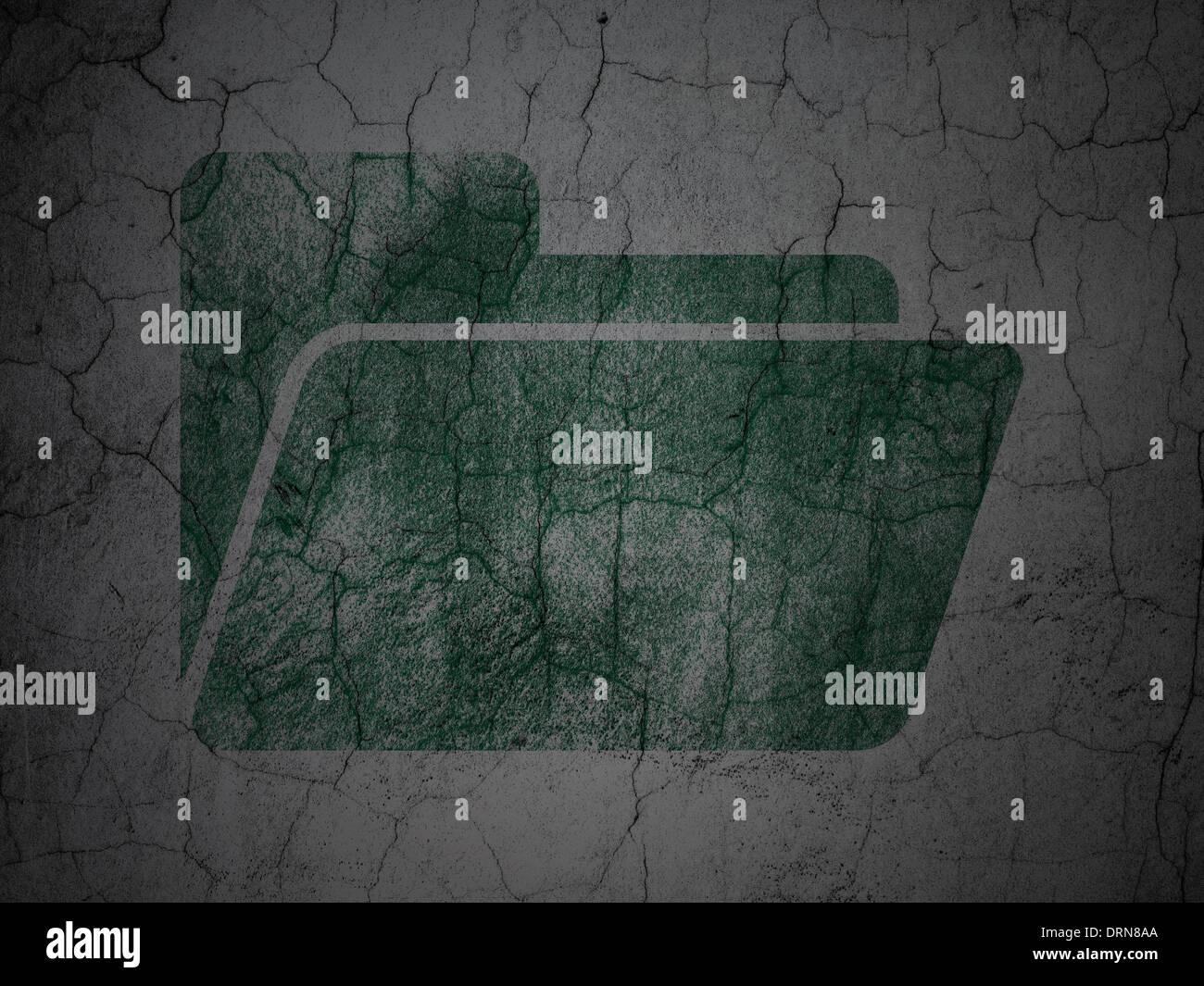 Business concept: Folder on grunge wall background Stock Photo - Alamy