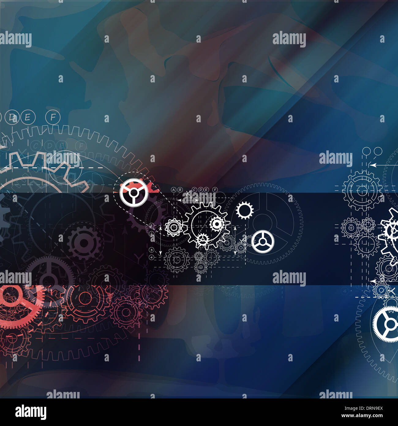 Gear Abstract Background - Stock Image Stock Photo - Alamy