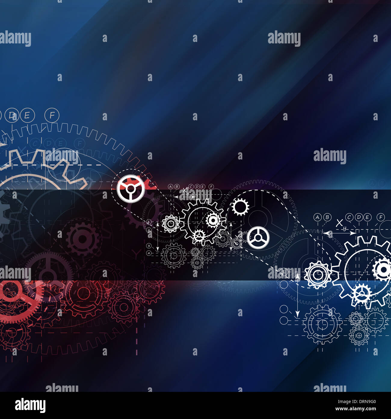 Gear Abstract Background - Stock Image Stock Photo - Alamy