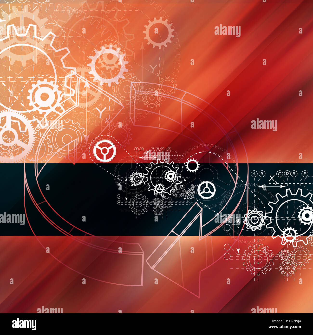 Gear Abstract Background - Stock Image Stock Photo - Alamy