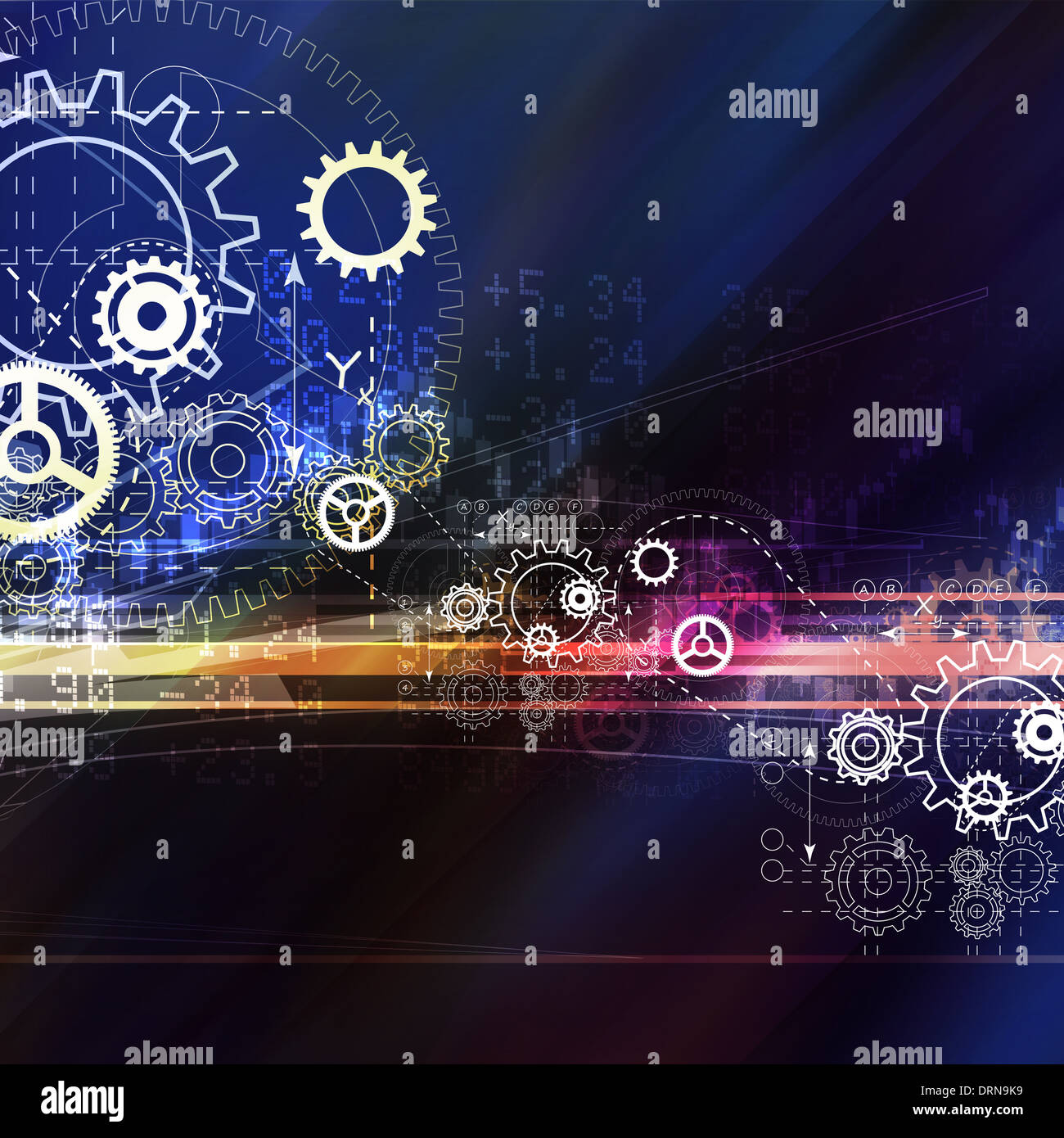 Gear Abstract Background - Stock Image Stock Photo - Alamy