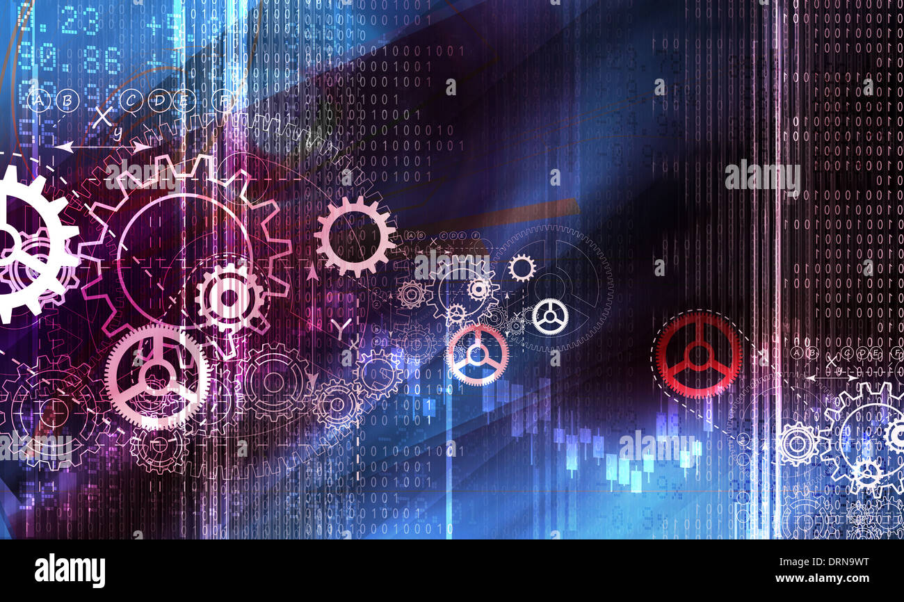 Gear Abstract Background - Stock Image Stock Photo - Alamy