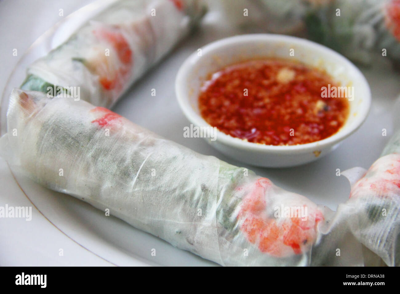 Shrimp cucumber spring roll hi-res stock photography and images - Alamy