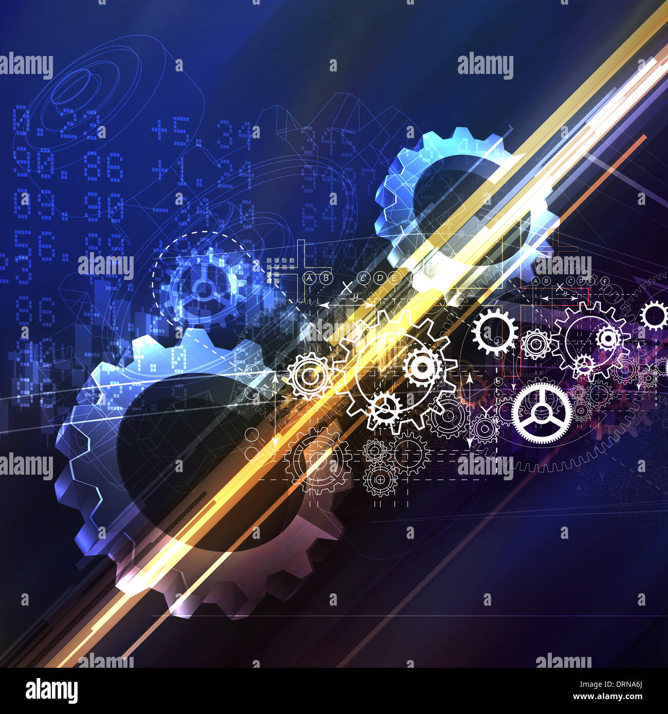 Gear Abstract Background - Stock Image Stock Photo - Alamy