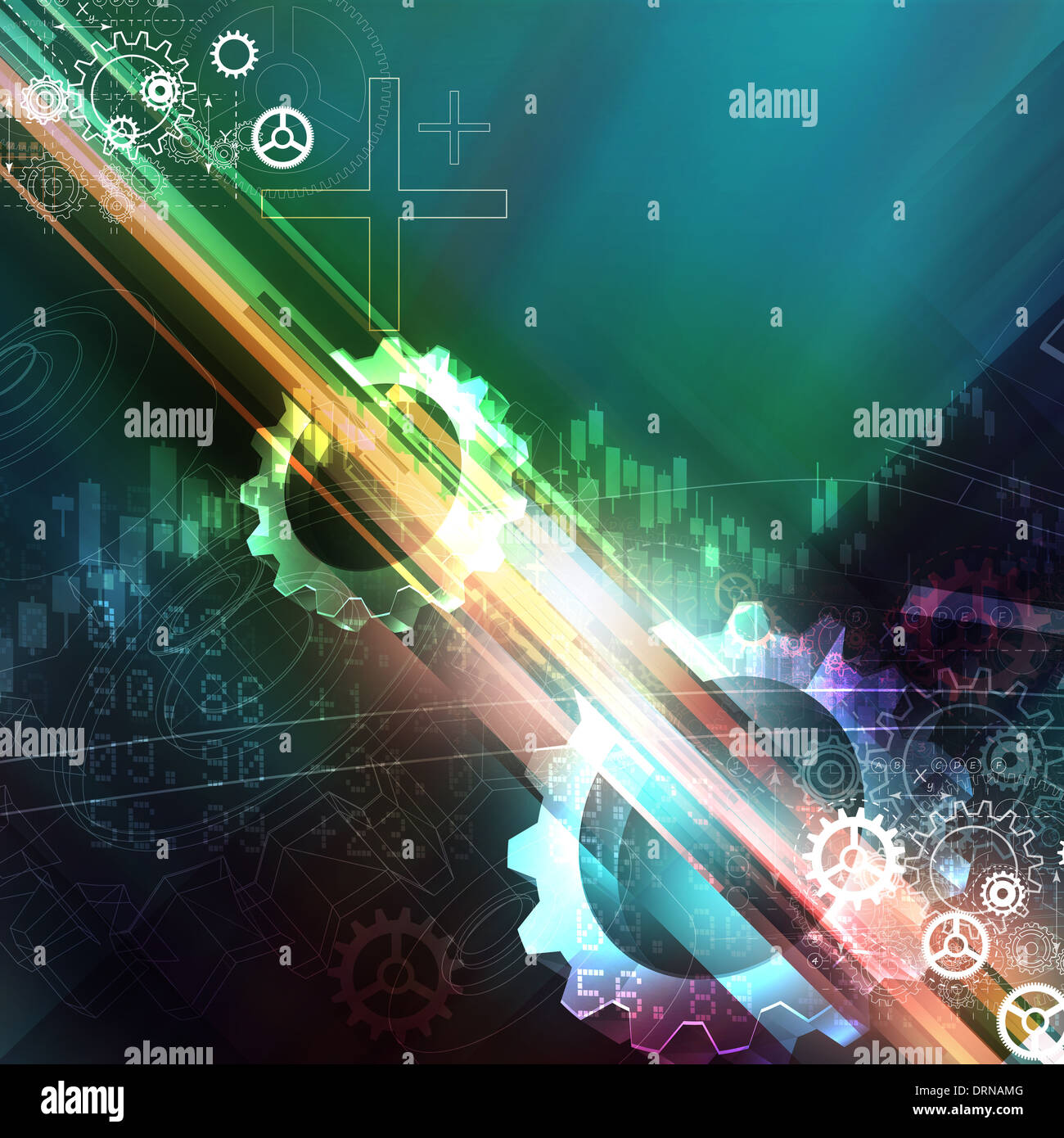 Gear Abstract Background - Stock Image Stock Photo - Alamy