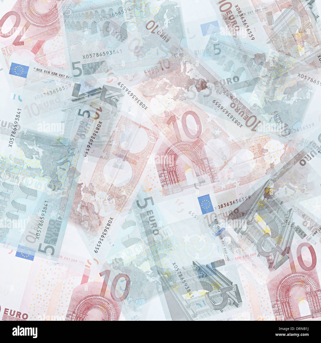 Abstract money background from translucent euro Stock Photo - Alamy