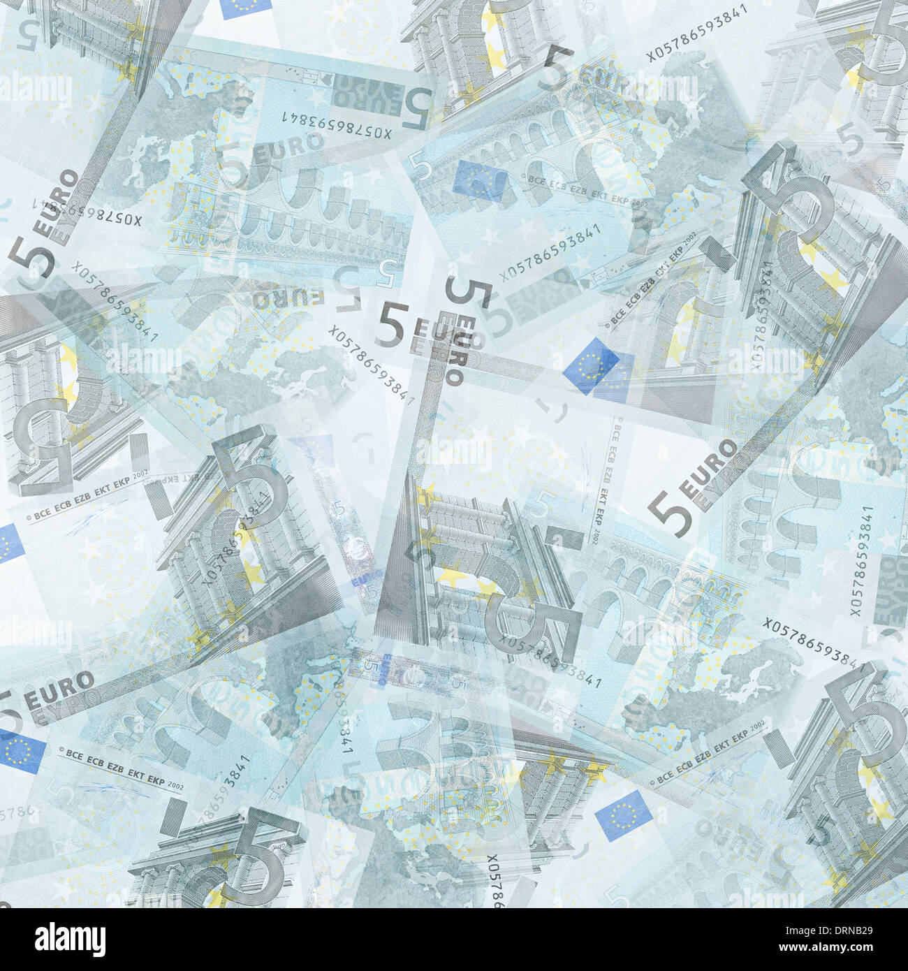 Abstract money background from translucent five euro Stock Photo - Alamy