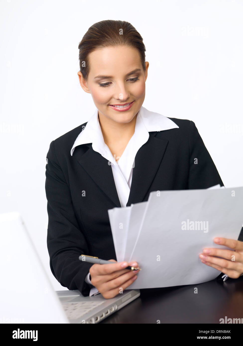 Cute Business Woman Stock Photo - Alamy